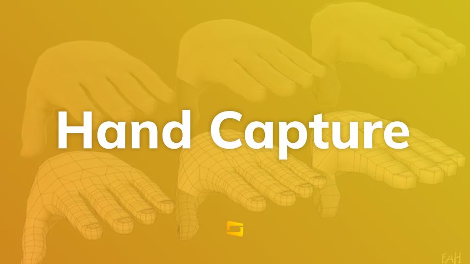 Hand capture in Virtual Production