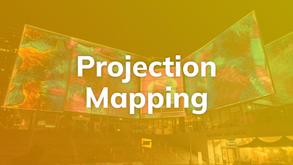 Projection mapping in Virtual Production