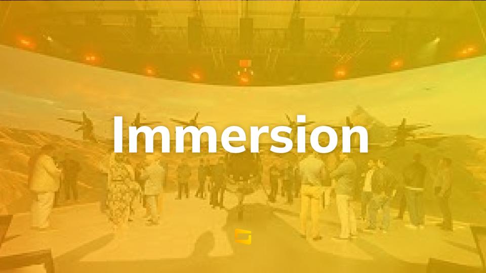 Immersion in Virtual Production