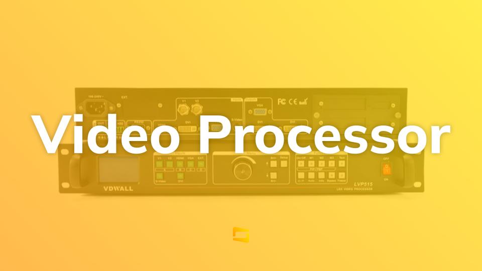 Video processor in Virtual Production
