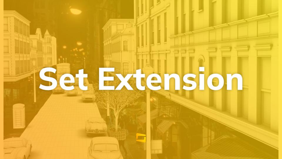 Set extension in Virtual Production