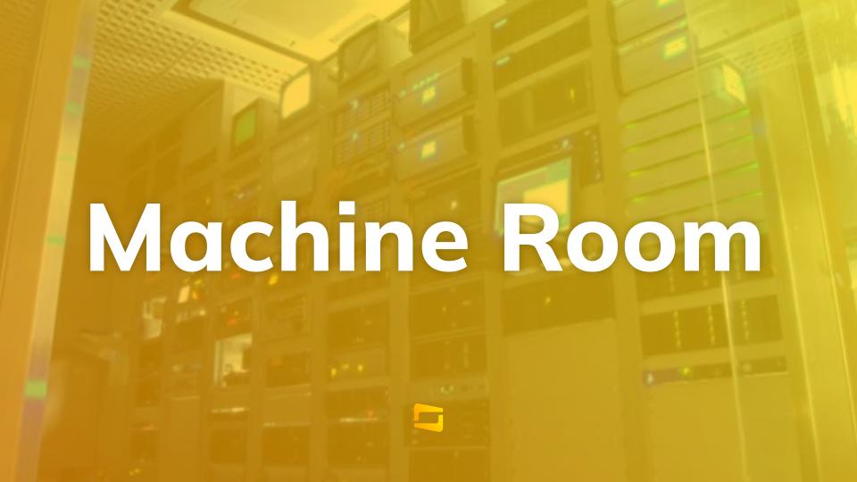 Machine room in Virtual Production
