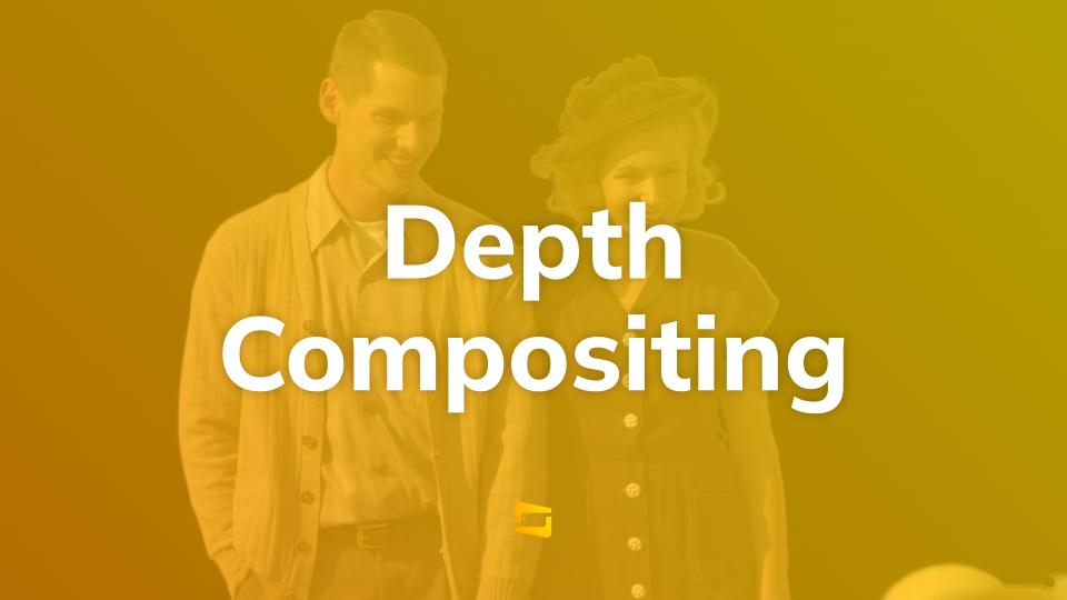 Depth compositing in Virtual Production